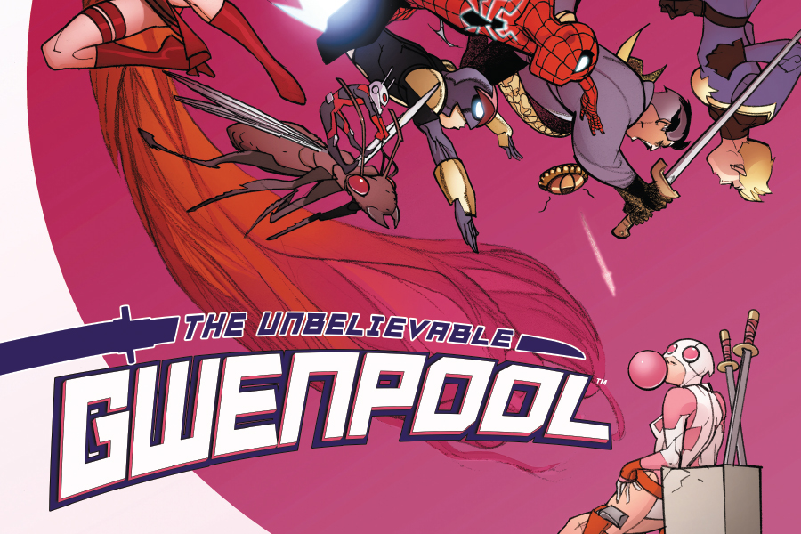 Gwenpool y el arco Líder de M.O.D.O.K.